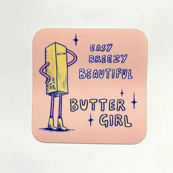 Butter Girl Sticker – The Paper + Craft Pantry